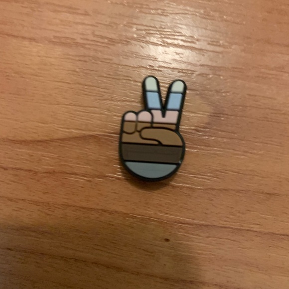 Accessories | One Piece Peace Sign Hand Shoe Charm | Poshmark